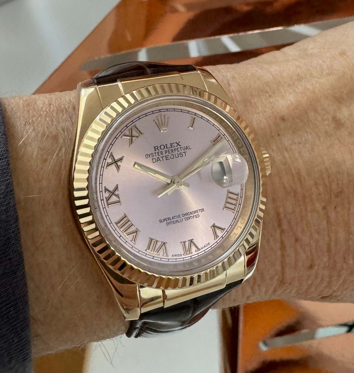 Rolex Datejust Gelbgold 116138 – watches24.com